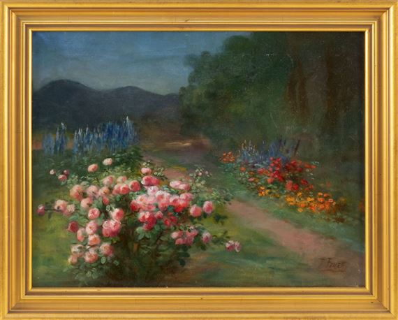 Frederick M. Fenetti | A flower-lined path | MutualArt