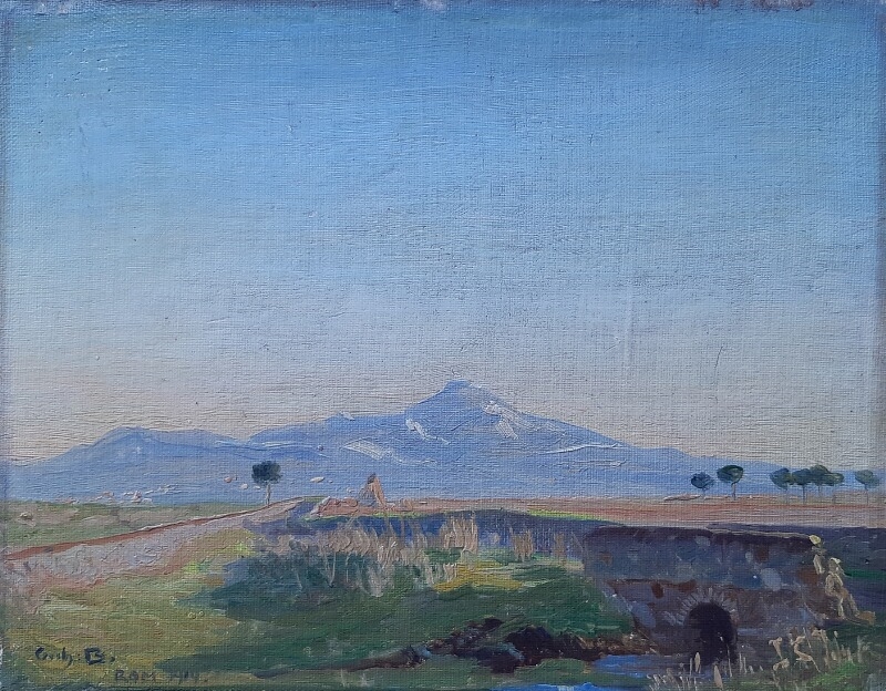 Gerhard Blom | Landscape outside Rome | MutualArt