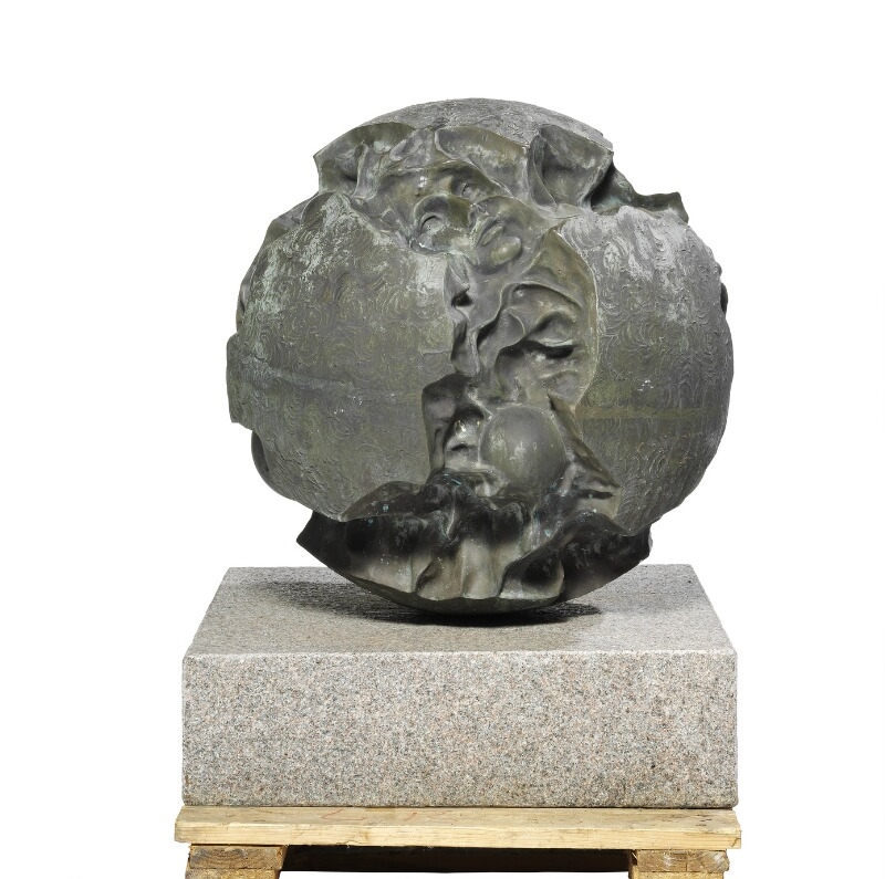 Jens-Flemming Sorensen | Broken sphere with a female face | MutualArt