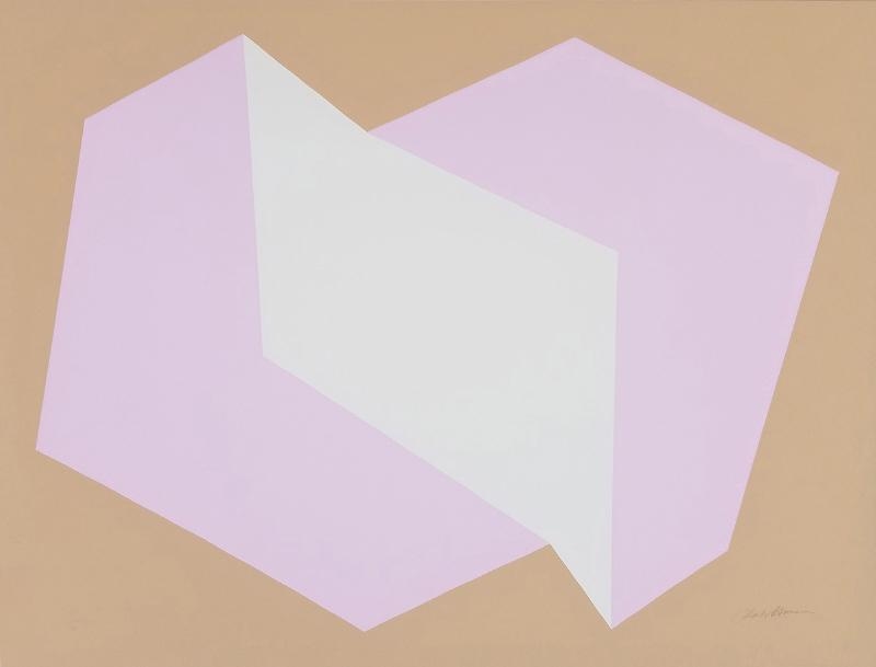 Charles Hinman | Lavender on Tan (1972) | MutualArt