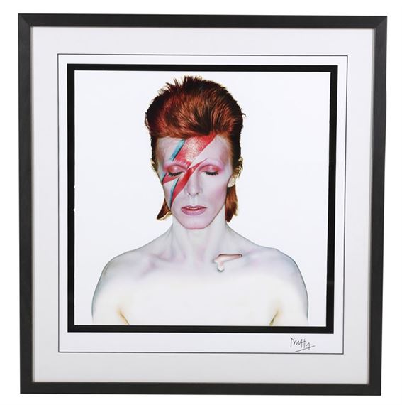 Brian Duffy | DAVID BOWIE, ALADDIN SANE (CLOSED EYES) (1973) | MutualArt