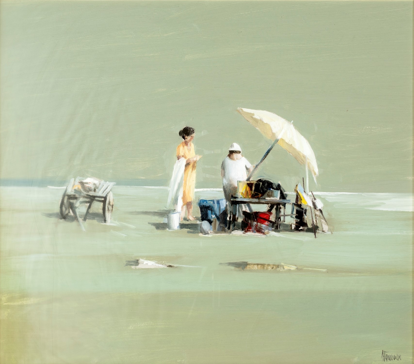 Antonio Tamburro | Spiaggia con figure | MutualArt
