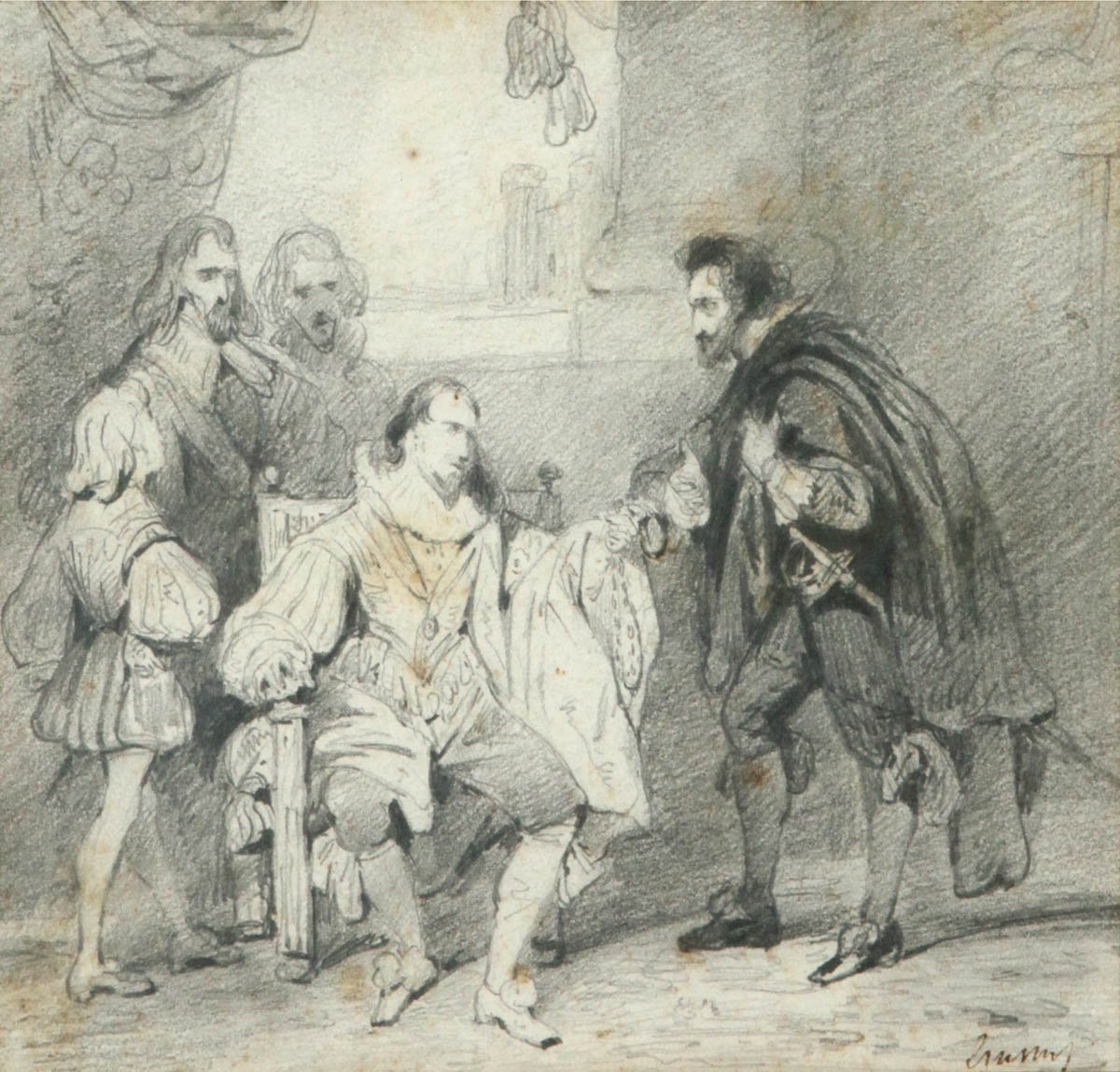 Gustave Wappers | King Charles I receives Pieter Paul Rubens | MutualArt