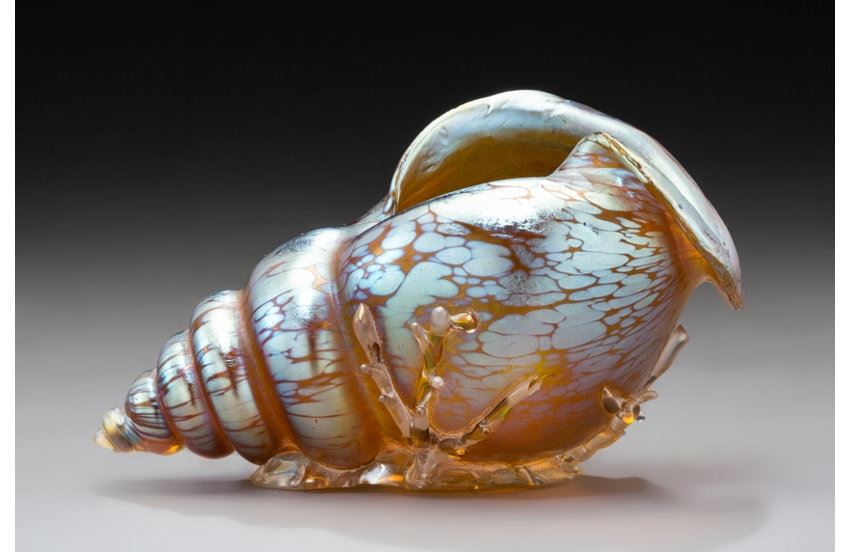 Loetz | Loetz Glass Shell-Form Vase | MutualArt