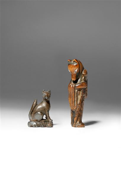 Kazuo Mizutani | A JAPANESE NETSUKE OF A KITSUNE FOX | MutualArt