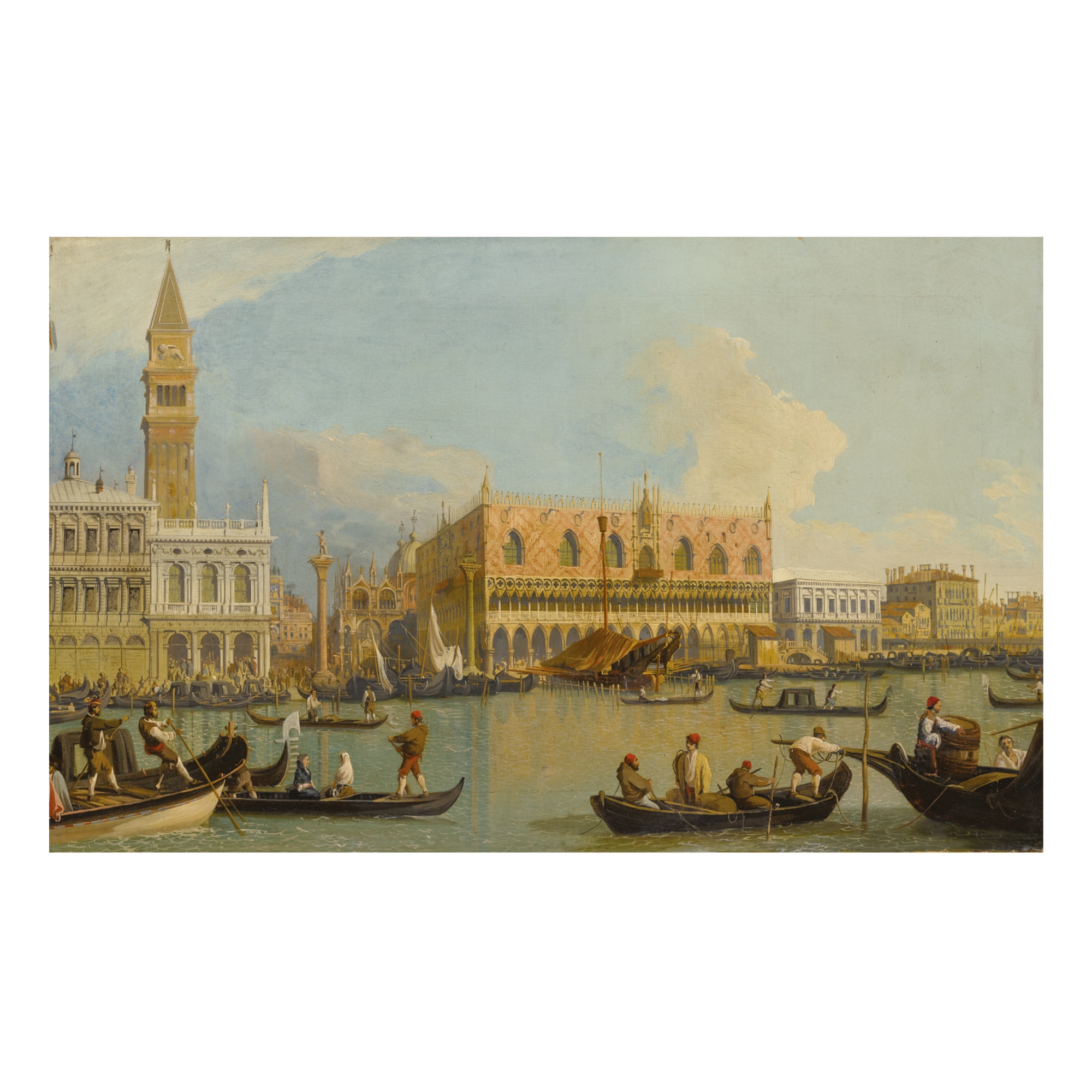 Canaletto | View of the Molo from the Bacino di San Marco, the Zecca at ...