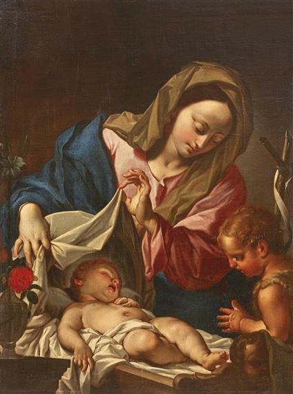 Francesco Trevisani | Madonna and Child with Saint John | MutualArt
