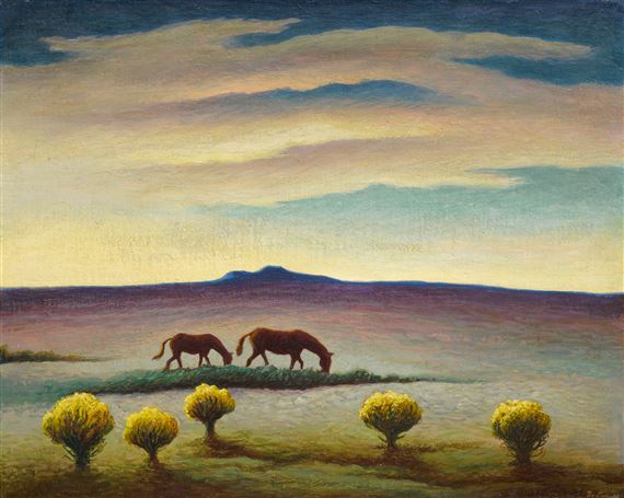 Thomas Hart Benton‏ | DESERT DAWN (1961) | MutualArt
