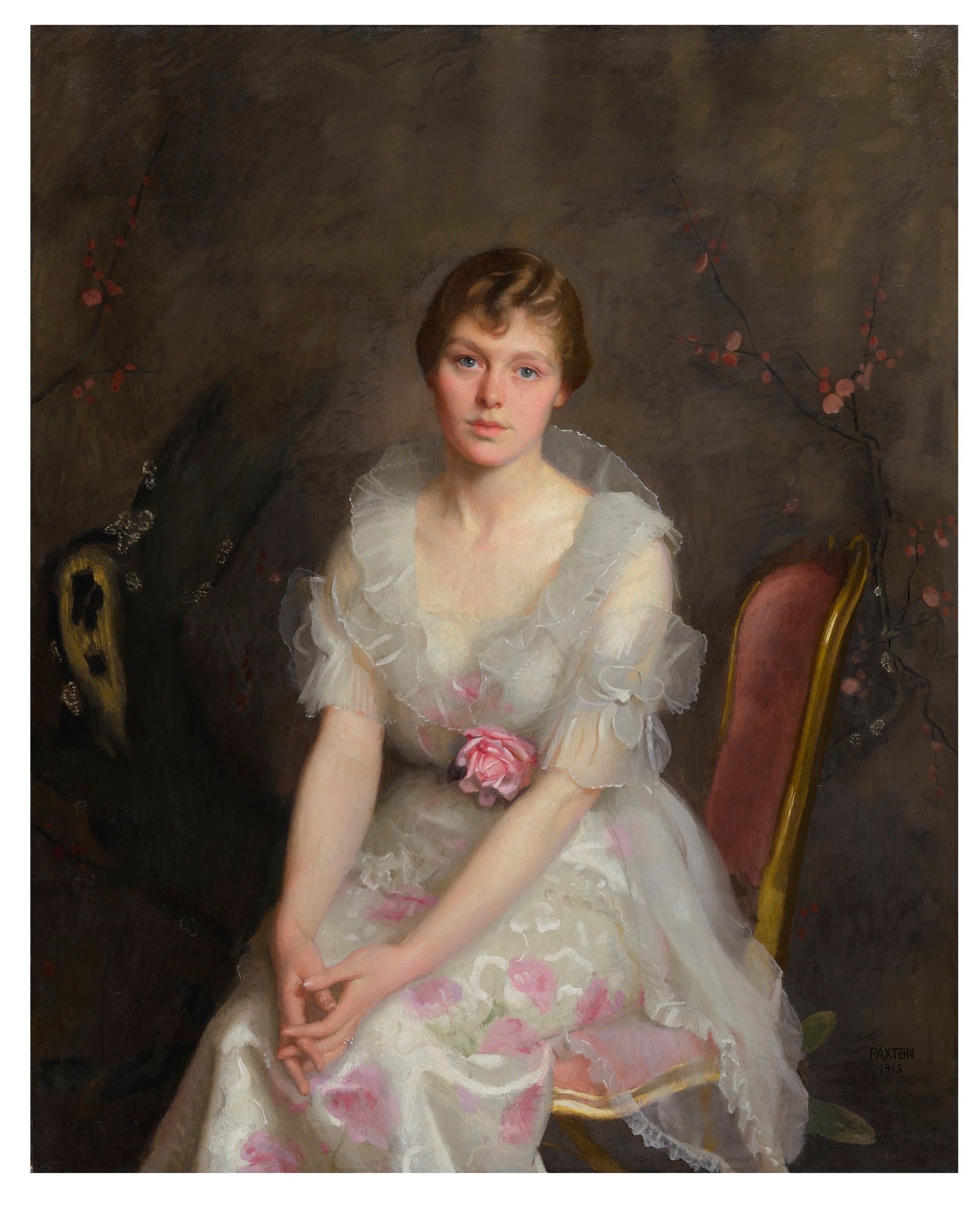 William McGregor Paxton | PORTRAIT OF LOUISE CONVERSE (MRS. JUNIUS S ...