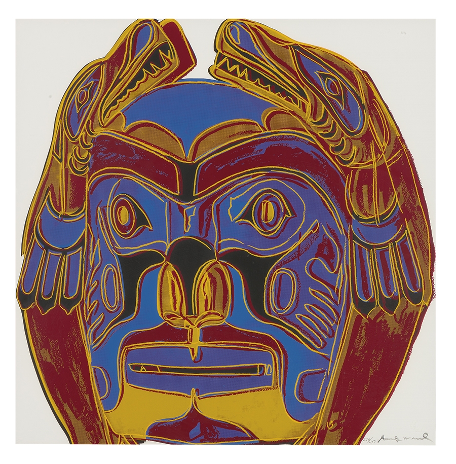 Andy Warhol | Northwest Coast Mask (from Cowboys and Indians) (1986 ...
