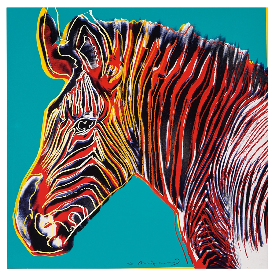 Warhol Andy | Grevy's Zebra (from Endangered Species Portfolio) (1983 ...