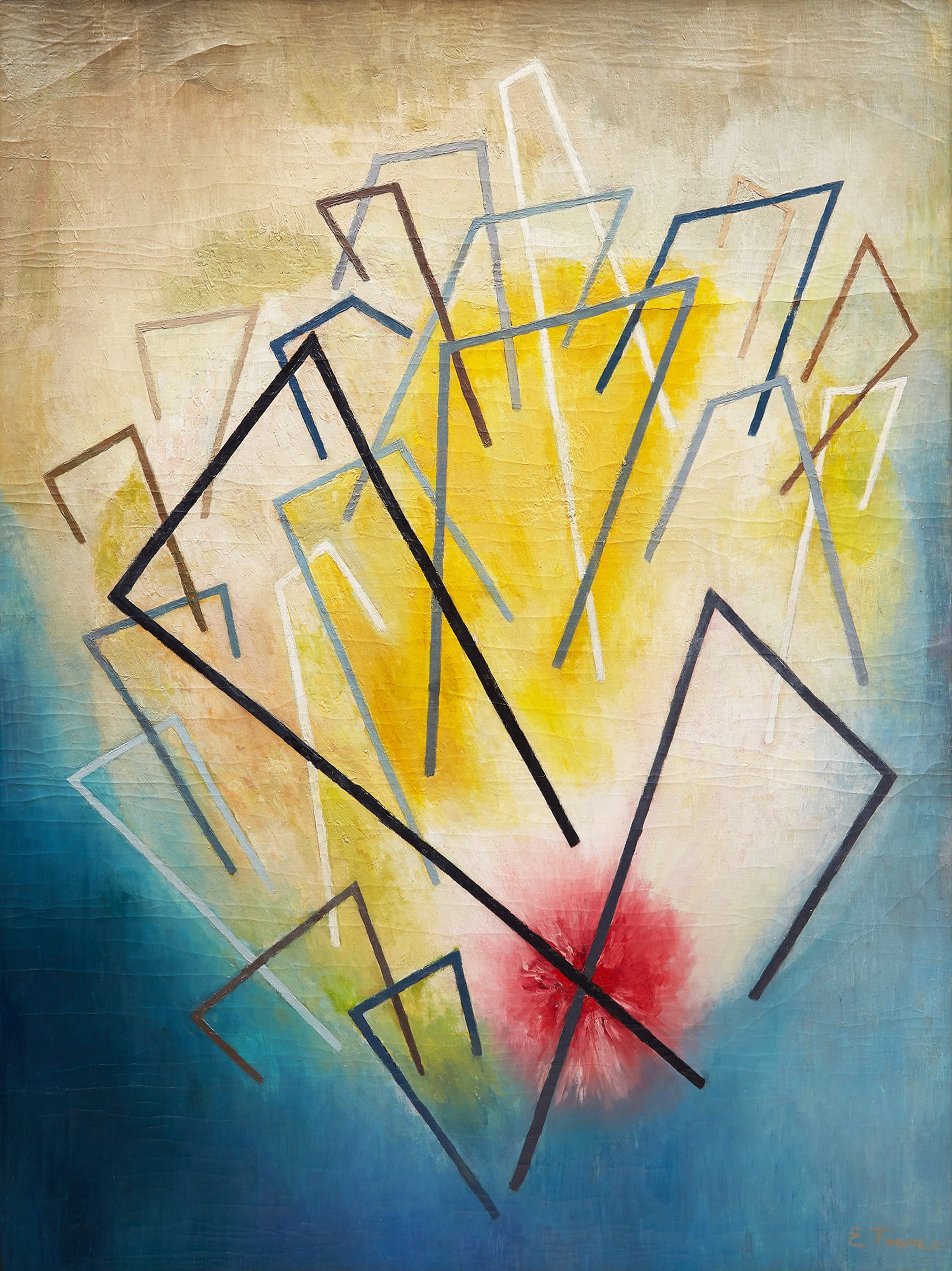 Edna Tacon | Untitled Abstraction (1945) | MutualArt