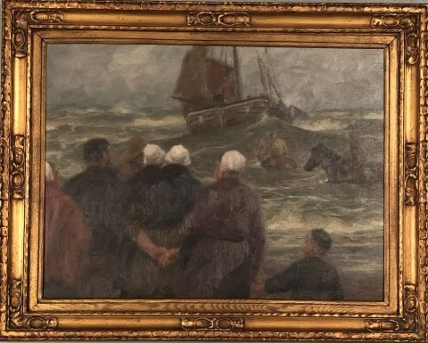 Edgard Farasyn | Le départ des pêcheurs | MutualArt
