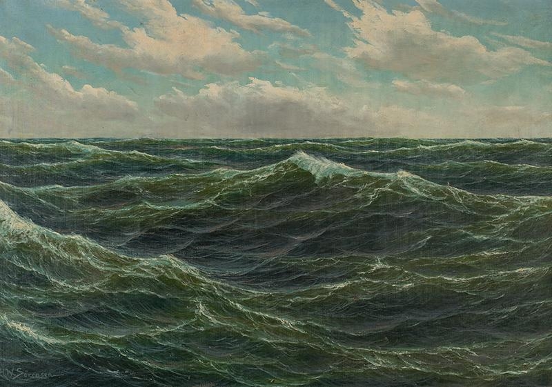 H. W. Sorensen | Wzburzone morze | MutualArt