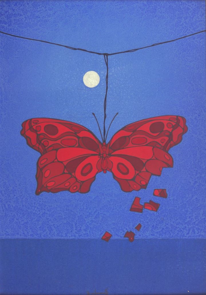 Francesco Casorati | Farfalla rossa | MutualArt