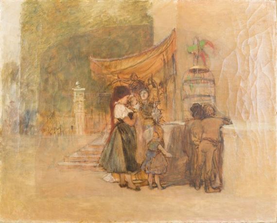 Franz Rumpler | Children in a Menagerie (1888) | MutualArt