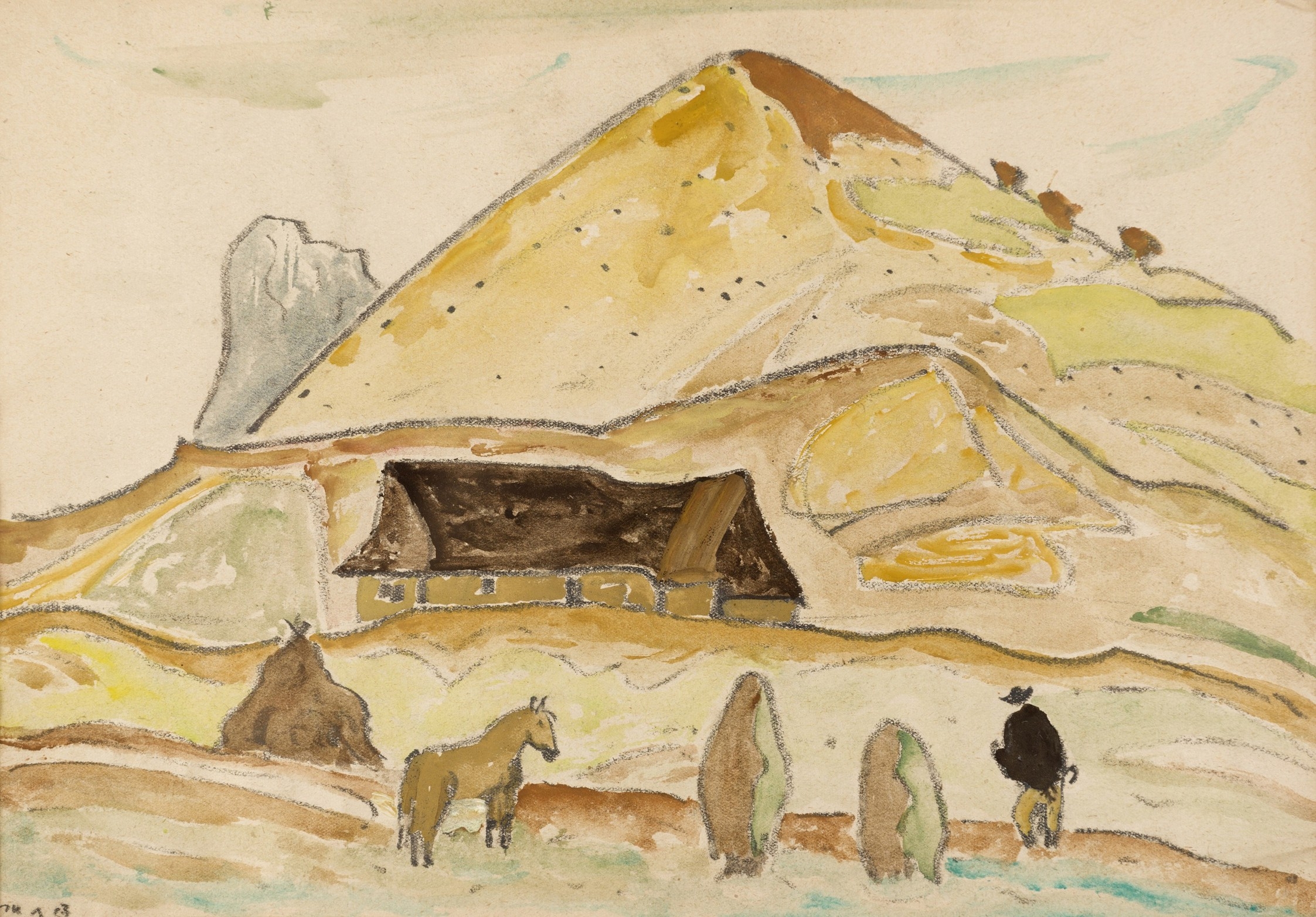 Milos Alexander Bazovský | Na paši | MutualArt