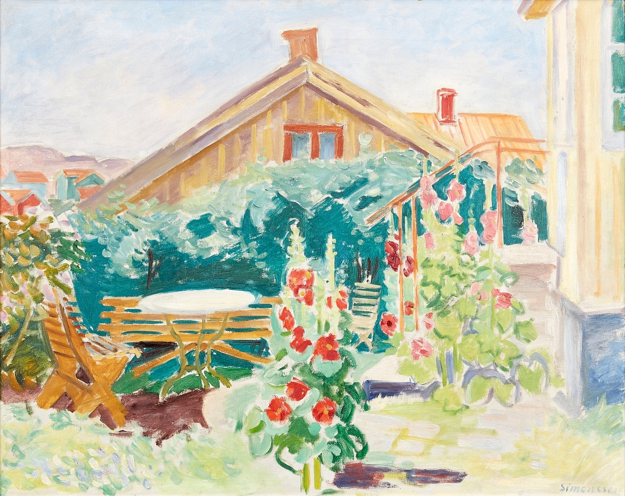 Birger Simonsson | Stugor på Koön | MutualArt