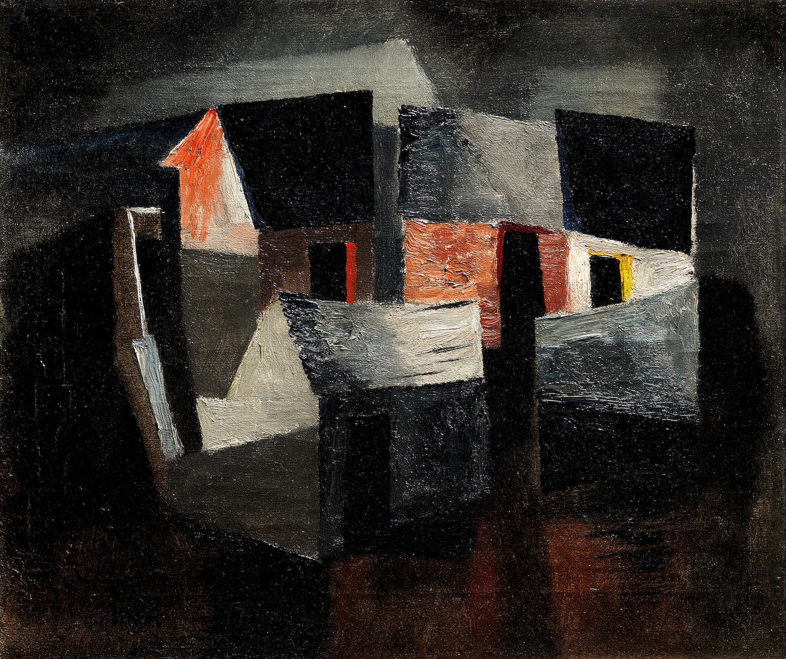 Colin Middleton | November Evening, Bangor Pier (1955) | MutualArt