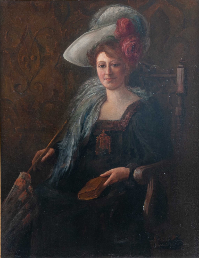 Jeanne Beitz | LADY IN WHITE BONNET | MutualArt