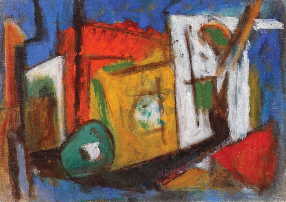 Marcel Janco | Architecture Collage (1950) | MutualArt