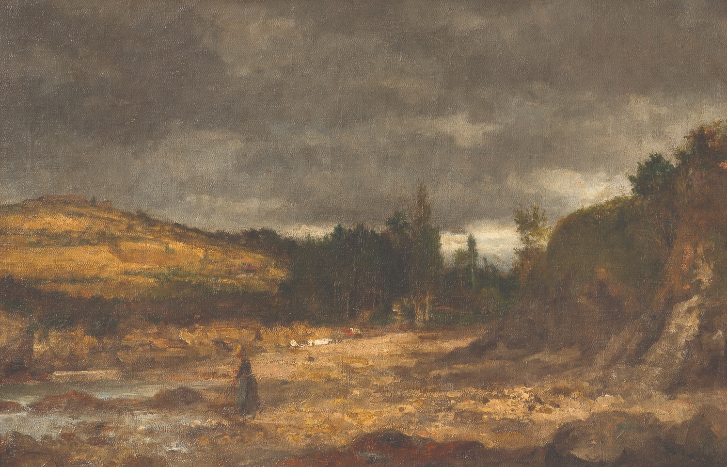 Alexej Harlamoff | Paisaje con campesinas | MutualArt