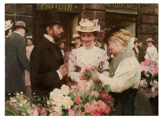 Victor Guerrier | Flower Market | MutualArt
