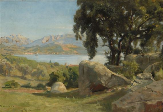 Frederic Dufaux | Paysage au bord du lac | MutualArt