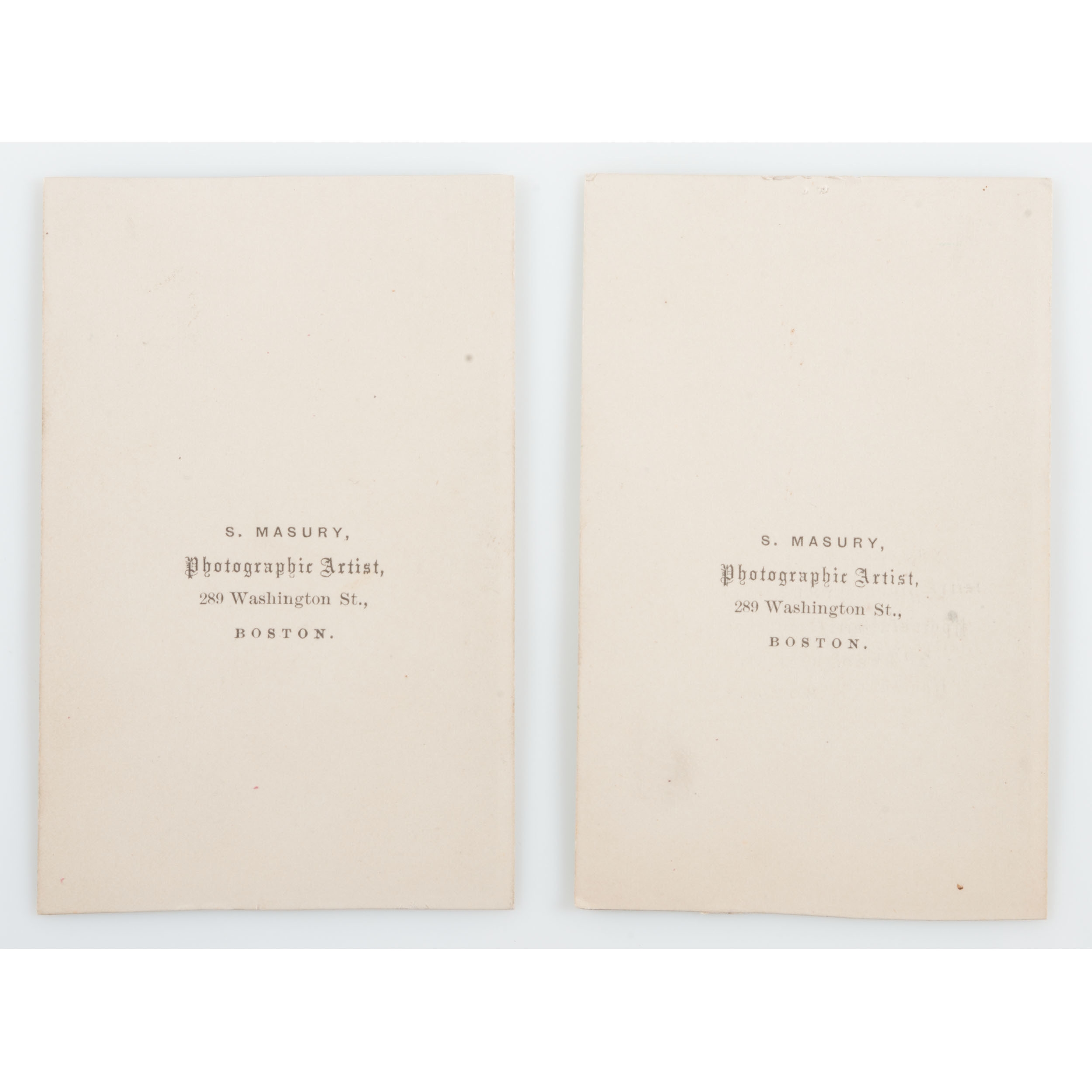 Samuel Masury | Pair of Civil War CDVs of Frances Clayton by S. Masury ...