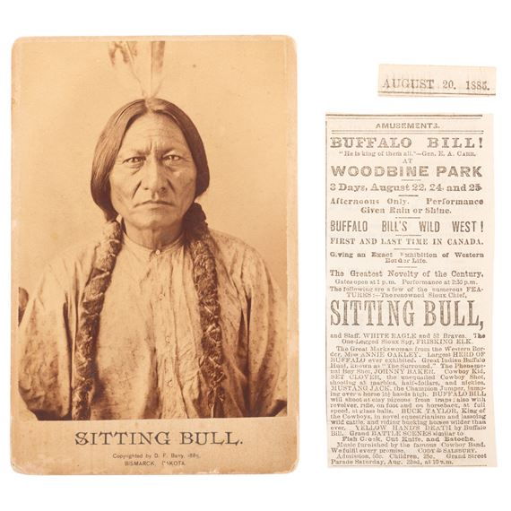 David F. Barry | Sitting Bull Cabinet Card (1885) | MutualArt