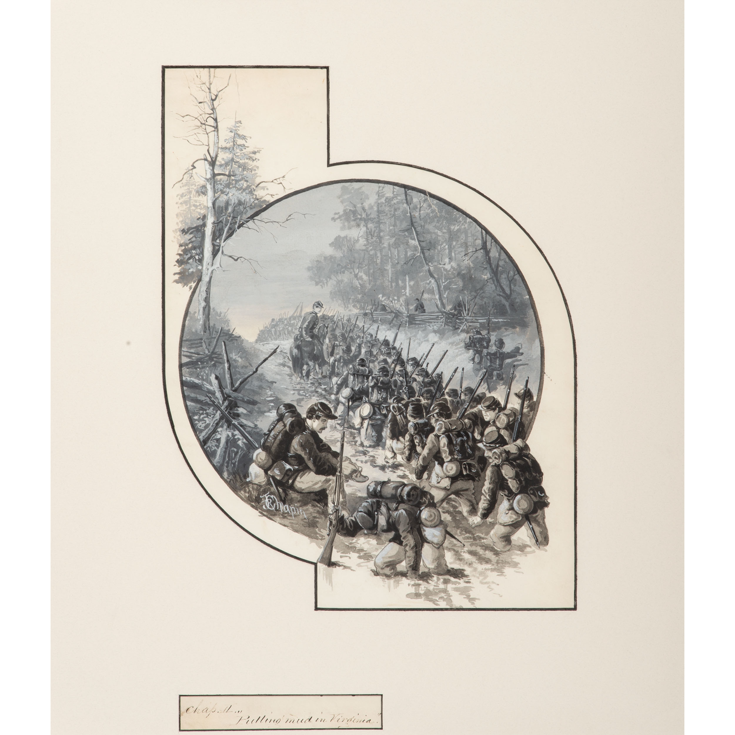 John Reuben Chapin | Soldiers Slogging through Mud | MutualArt