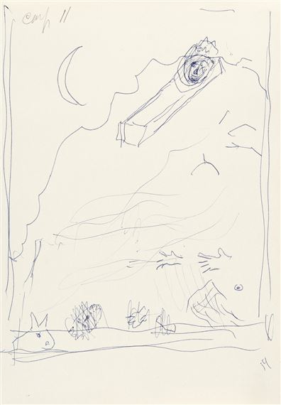 Marc Chagall | Untitled (from sketchbook La Reine de Saba) (1970 - 1975 ...