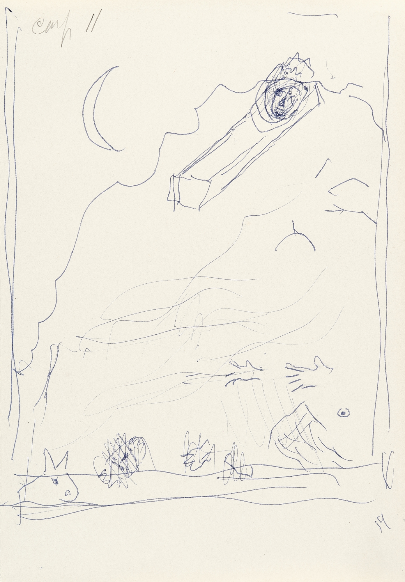 Marc Chagall | Untitled (from sketchbook La Reine de Saba) (1970 - 1975 ...