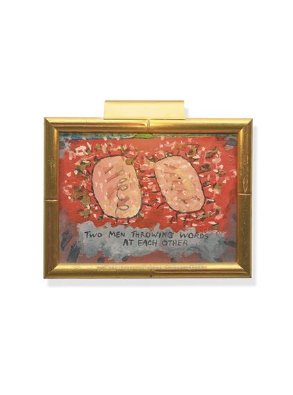 Paul Thek | Two men throwing words at each other | MutualArt