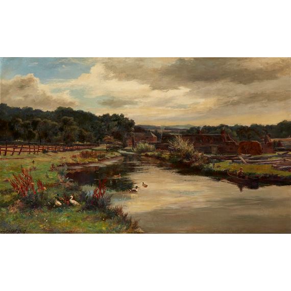 Hugh Allan | THE MILL-LADE, GLEN FARG NEAR ABERFELDY (1887) | MutualArt