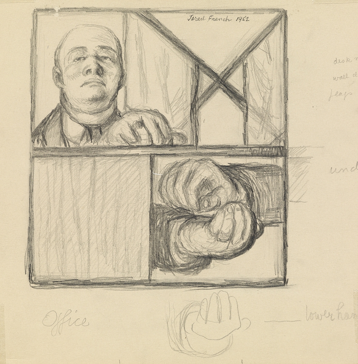 Jared French | A nude male (1936) | MutualArt