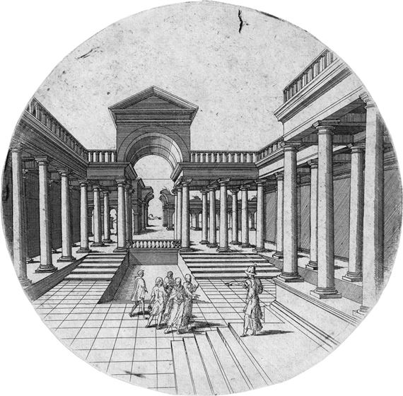 Jacques Androuet du Cerceau | Fünf Architekturdarstellungen aus den ...