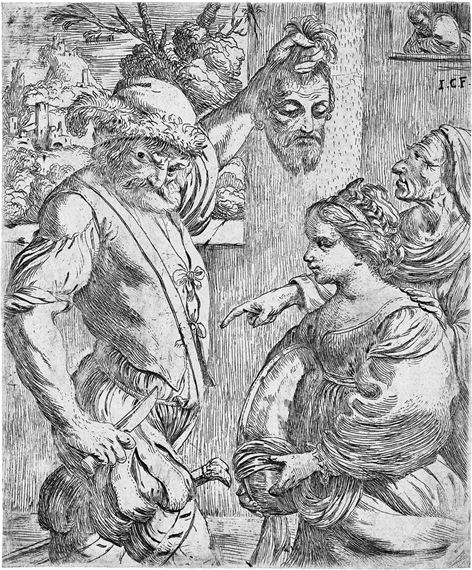 Giuseppe Caletti | Die Enthauptung Johannes d. T. Radierung | MutualArt