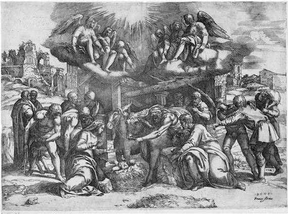 Giovanni Battista Franco | Die Anbetung der Hirten | MutualArt