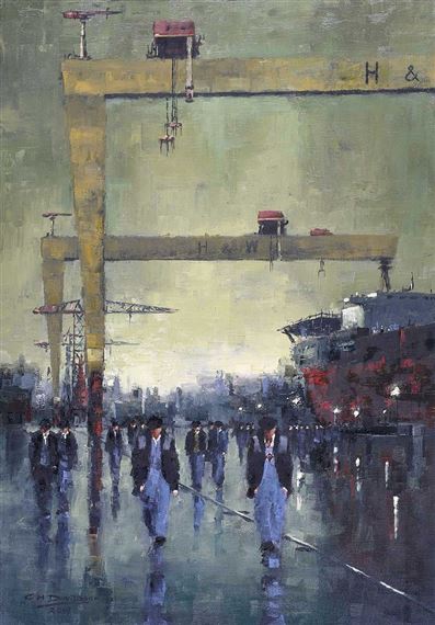 Colin H. Davidson | YARDMEN, SHIP & CRANE | MutualArt