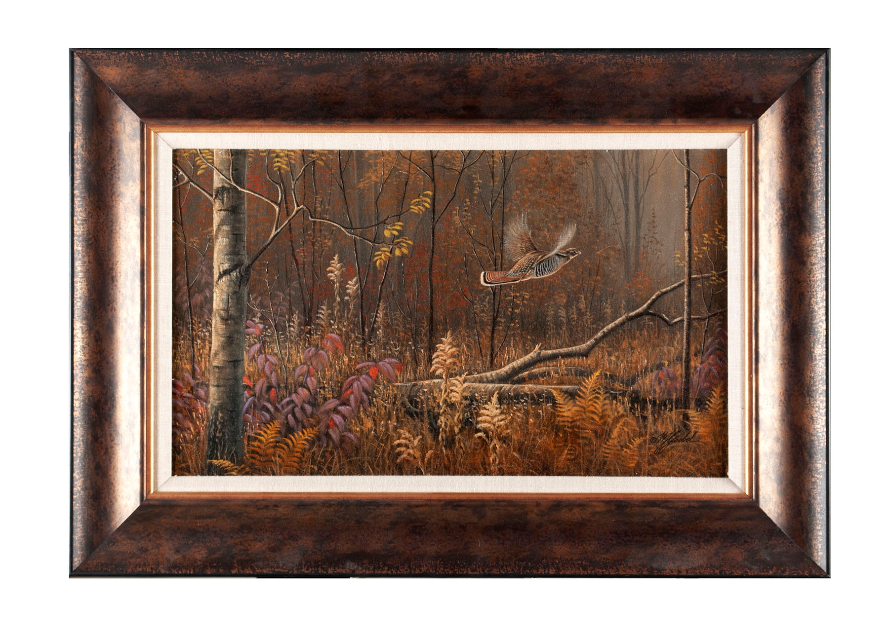 Wilhelm Goebel | Ruffed Grouse in Flight | MutualArt