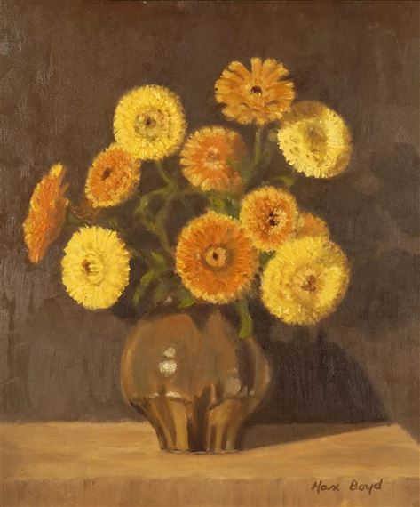 Max Boyd | A Vase of Calendulas | MutualArt