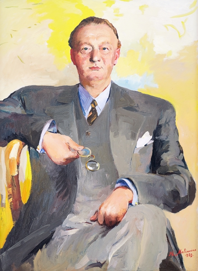Philip Malyavin | Portrait of Axel Roos (1939) | MutualArt