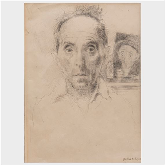 Raphael Soyer | Self Portrait and My Father | MutualArt