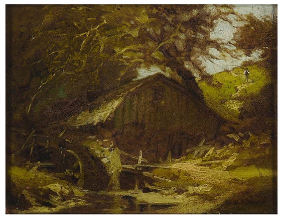 Homer Dodge Martin | The Old Mill and Wood with Brook | MutualArt