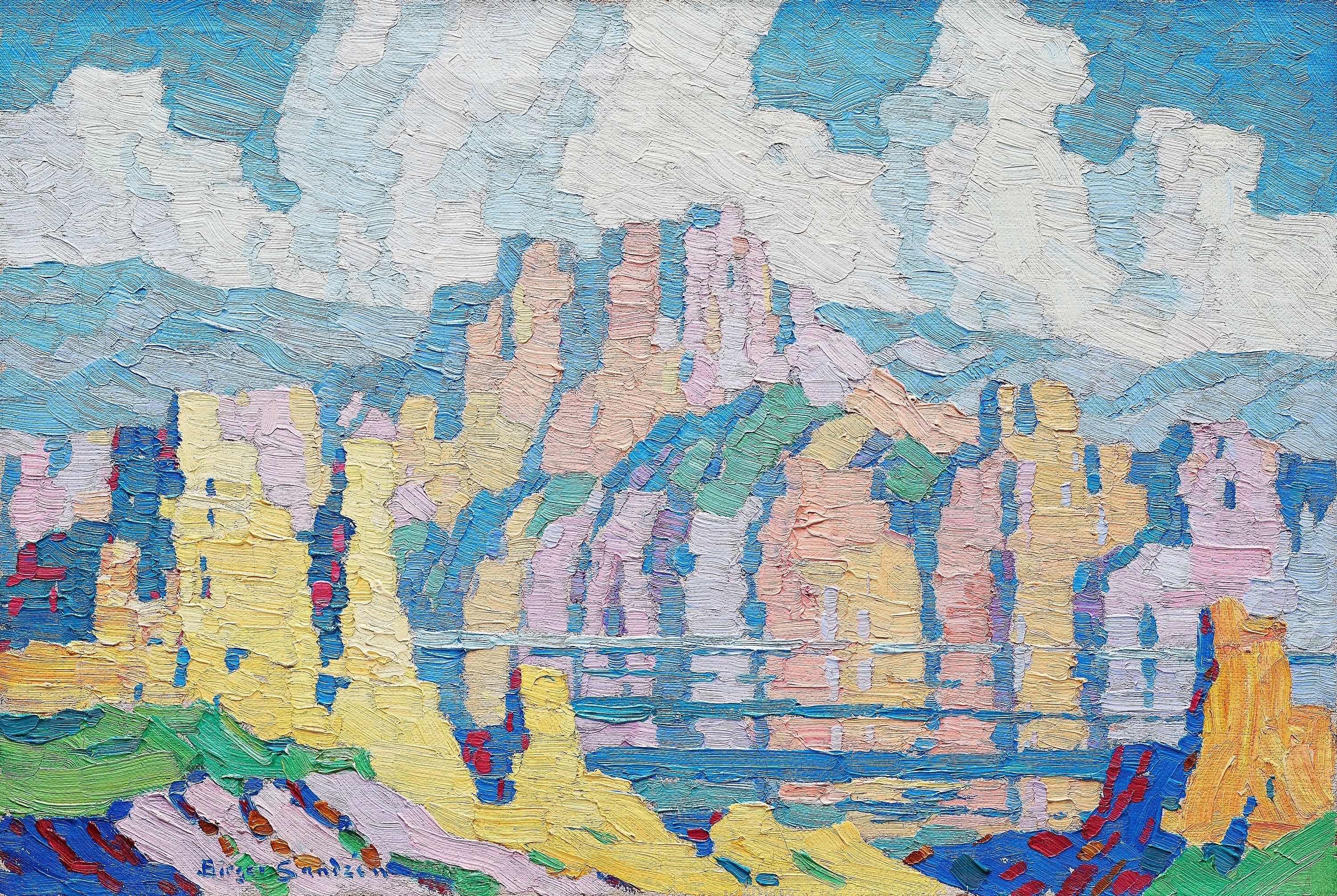 Birger Sandzén | Mountain landscape | MutualArt