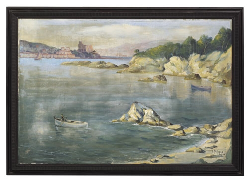 Giuseppe Caselli | Paesaggio sul mare (1940) | MutualArt