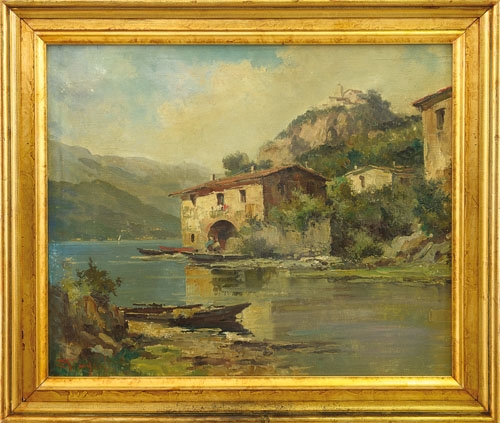 Ercole Magrotti | Case sul lago | MutualArt