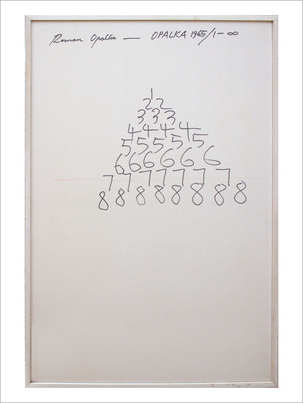 Roman Opalka | Opalka, 1965/1-8 (1993) | MutualArt