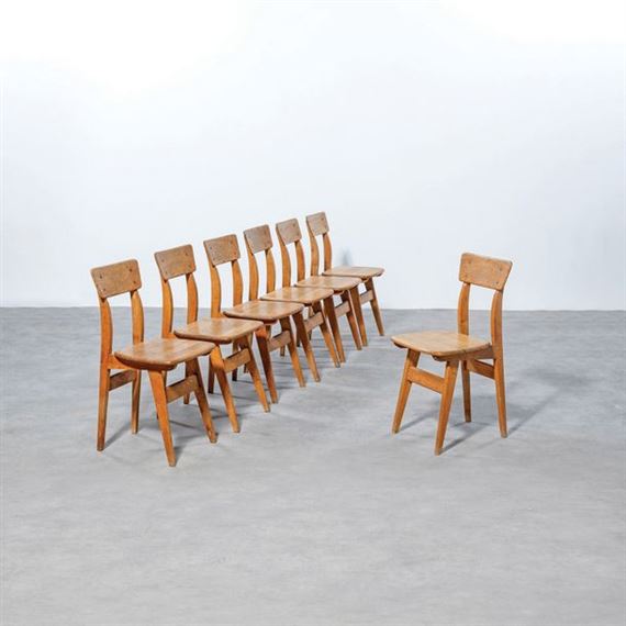 Marcel Gascoin | Série de 7 chaises | MutualArt